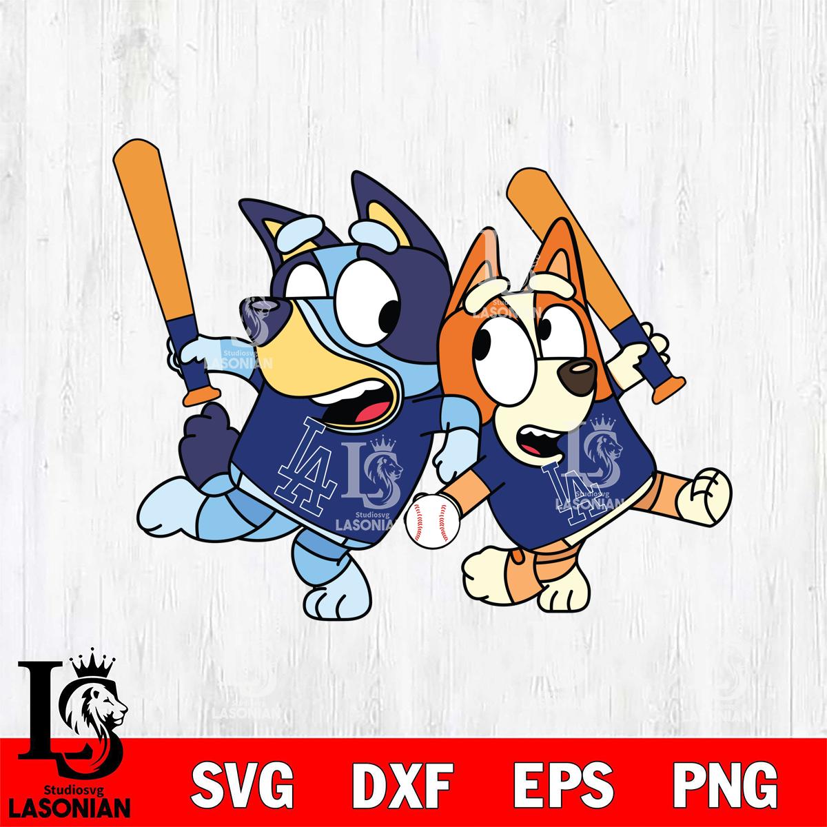 Los Angeles Dodgers Bluey – lasoniansvg