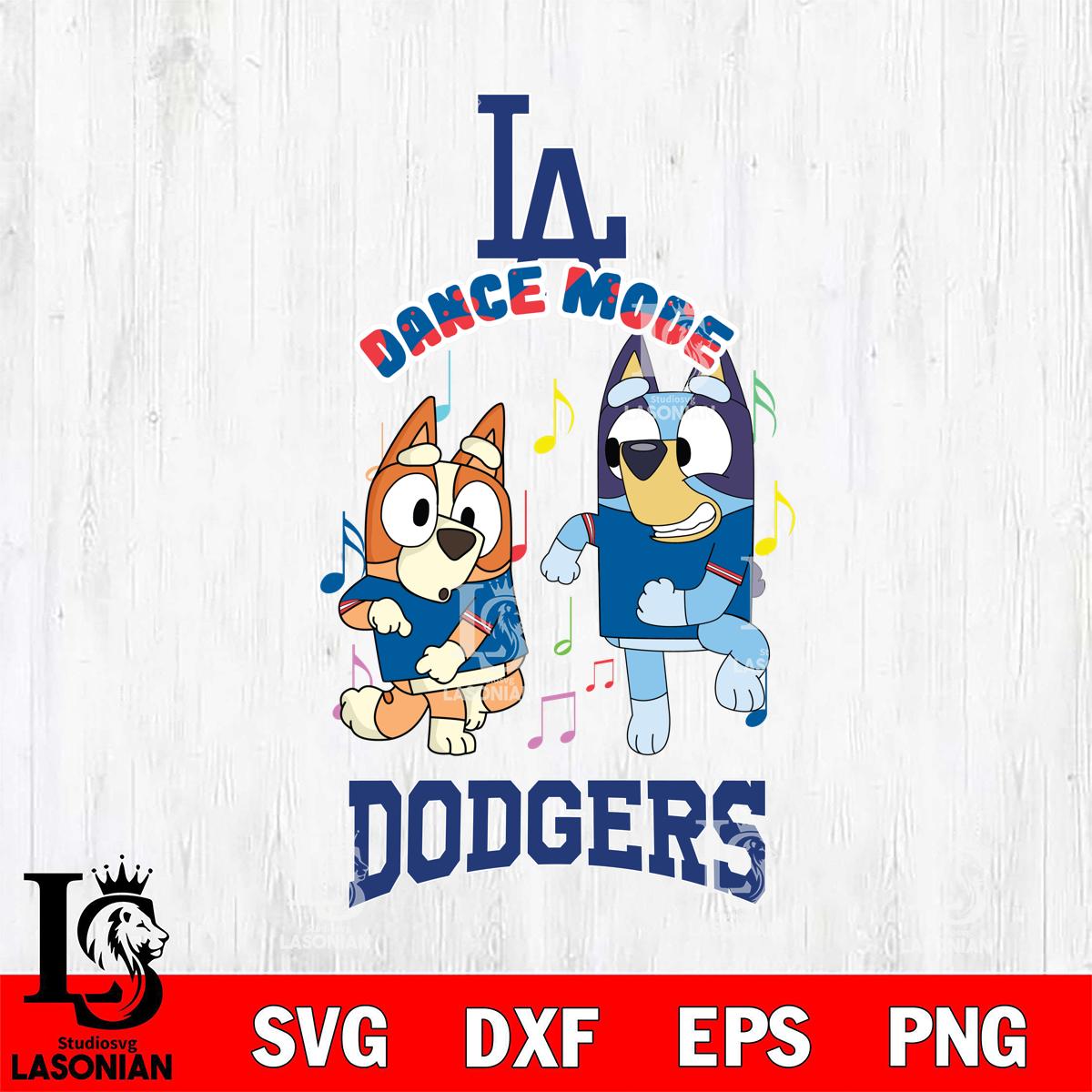 Los Angeles Dodgers Bluey Bingo – lasoniansvg
