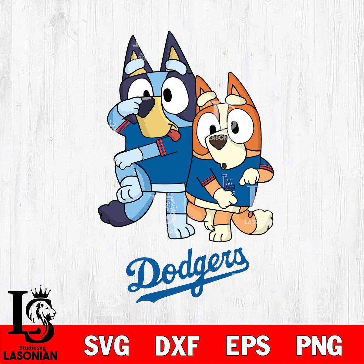 Los Angeles Dodgers Bluey Chilli Dance Mode – lasoniansvg