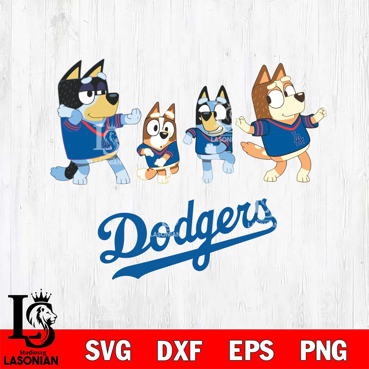 Los Angeles Dodgers Bluey Dance Mode Squats – lasoniansvg