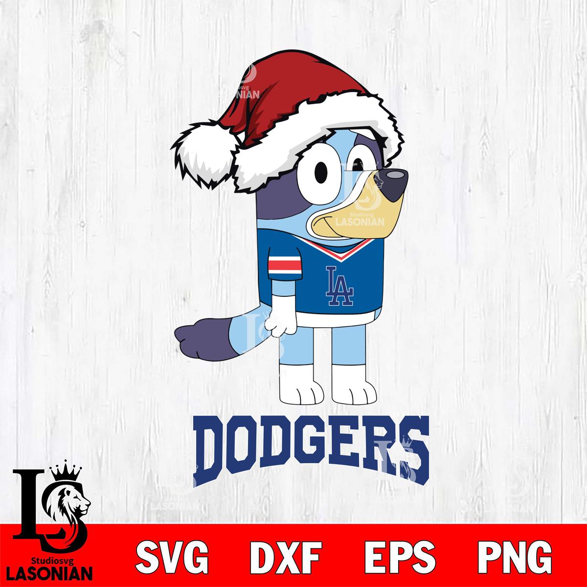 Los Angeles Dodgers Christmas Bluey Hat – lasoniansvg