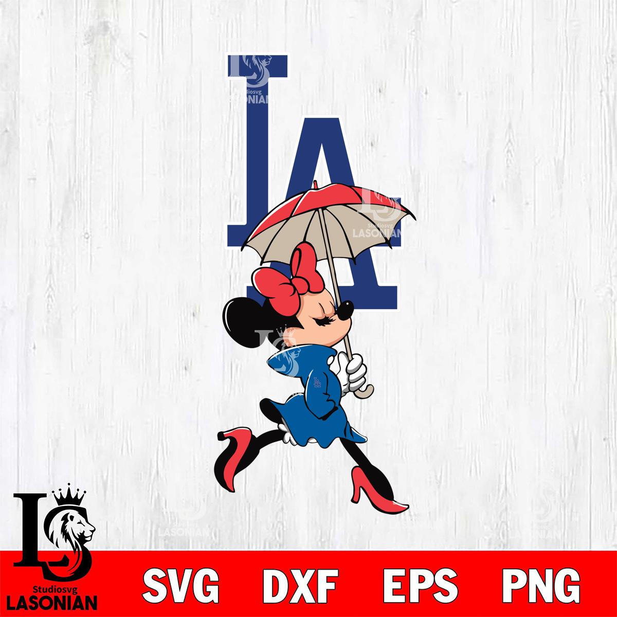 Los Angeles Dodgers Fancy Minnie – lasoniansvg