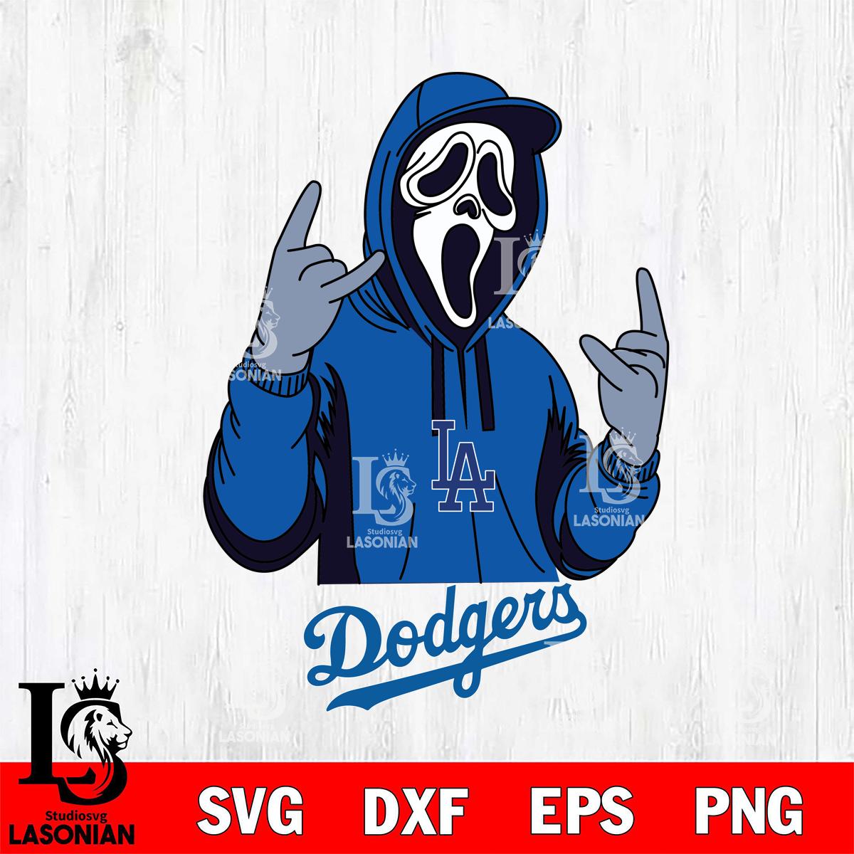 Los Angeles Dodgers Ghostface – lasoniansvg