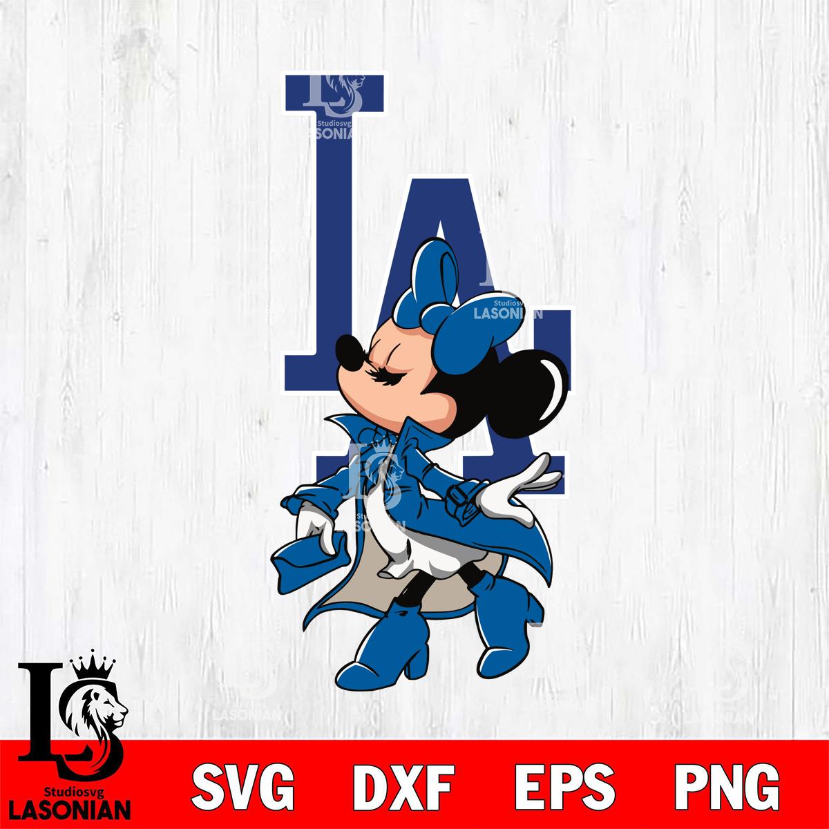Los Angeles Dodgers Glamorous Minnie – lasoniansvg