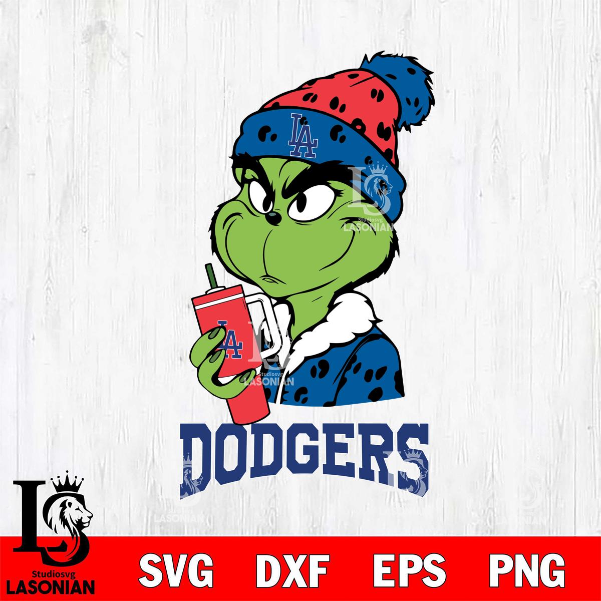 Los Angeles Dodgers Grinch Bougie Leopard – lasoniansvg