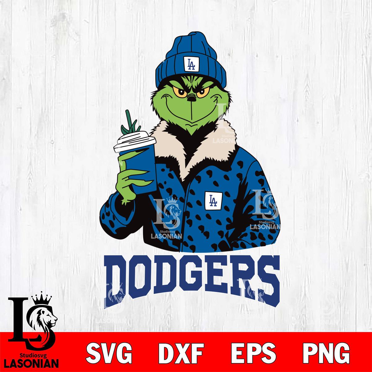 Los Angeles Dodgers Grinch Christmas – lasoniansvg