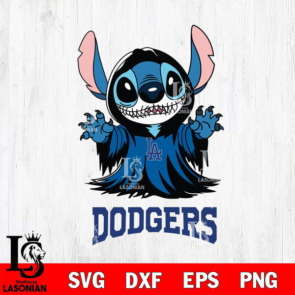 Los Angeles Dodgers Stitch Ghost – lasoniansvg