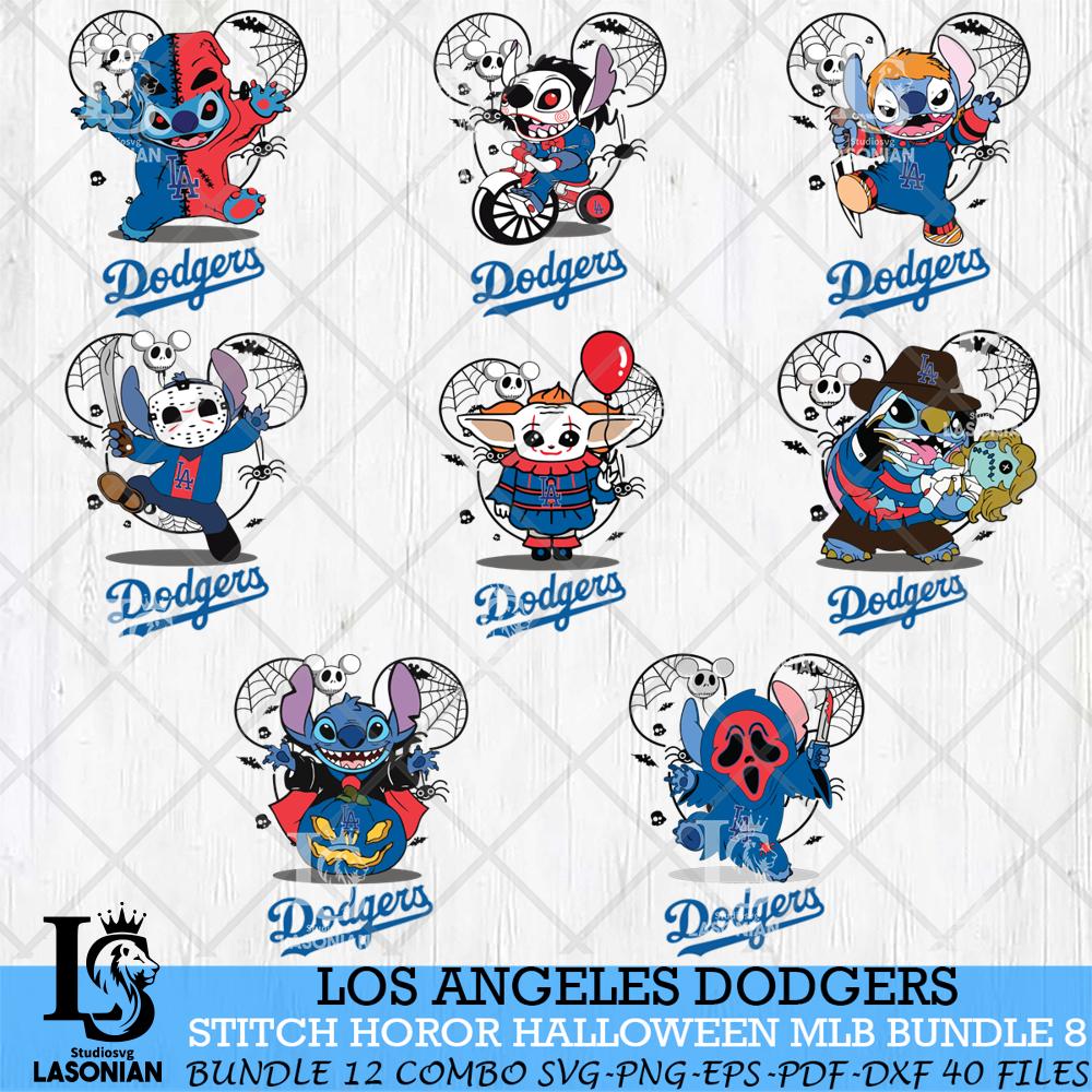 Los Angeles Dodgers Stitch Halloween Bundle MLB – lasoniansvg