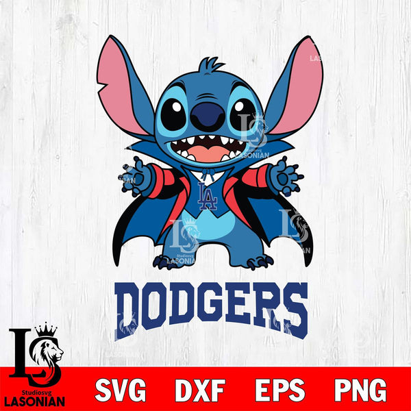 Los Angeles Dodgers Stitch Vampire halloween – lasoniansvg