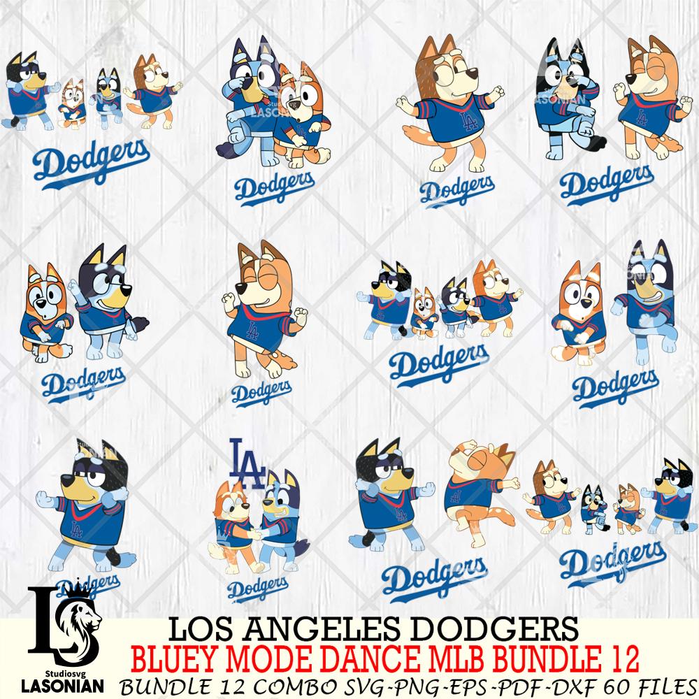 Los Angeles Dodgers Bluey Dance MLB Bundle 12 SVG – lasoniansvg