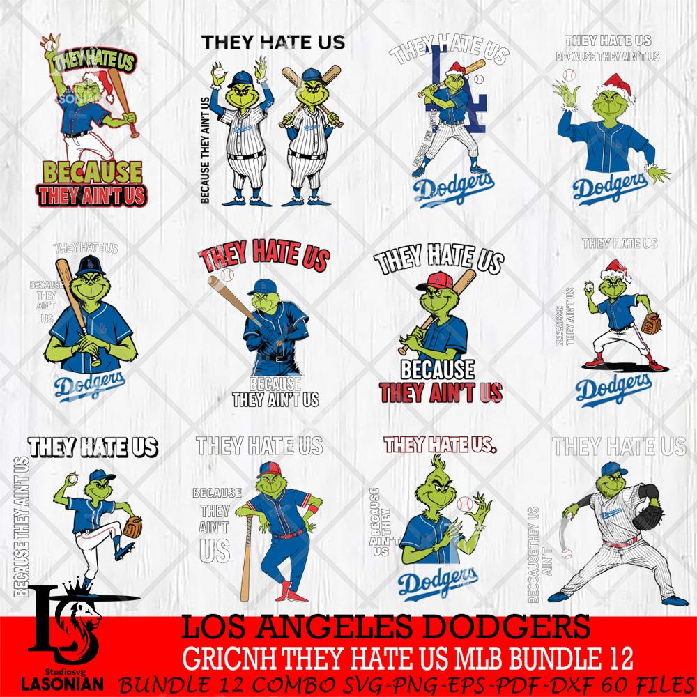 Los Angeles Dodgers Grinch Christmas MLB Bundle – lasoniansvg