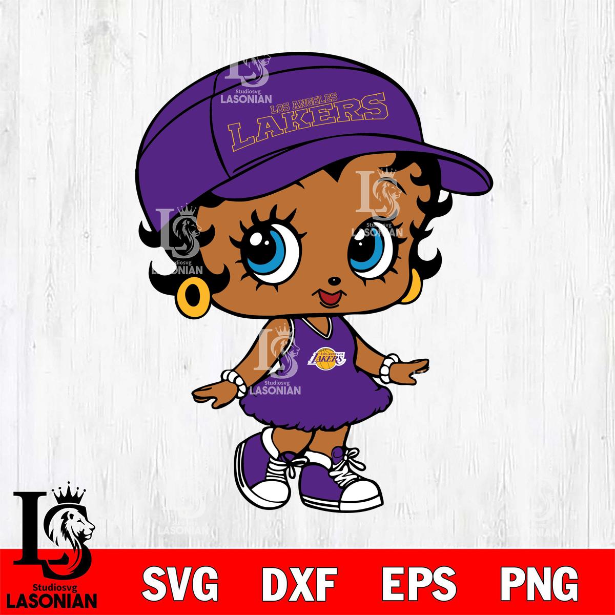 Los Angeles Lakers Betty Boop NBA 7 – lasoniansvg
