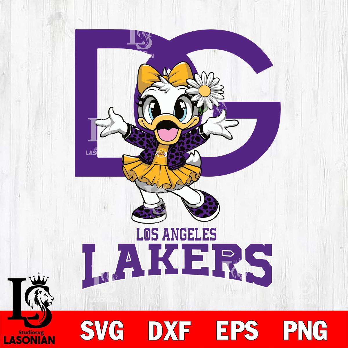 Los Angeles Lakers Dolce And Gabbana Daisy Duck Disney – lasoniansvg