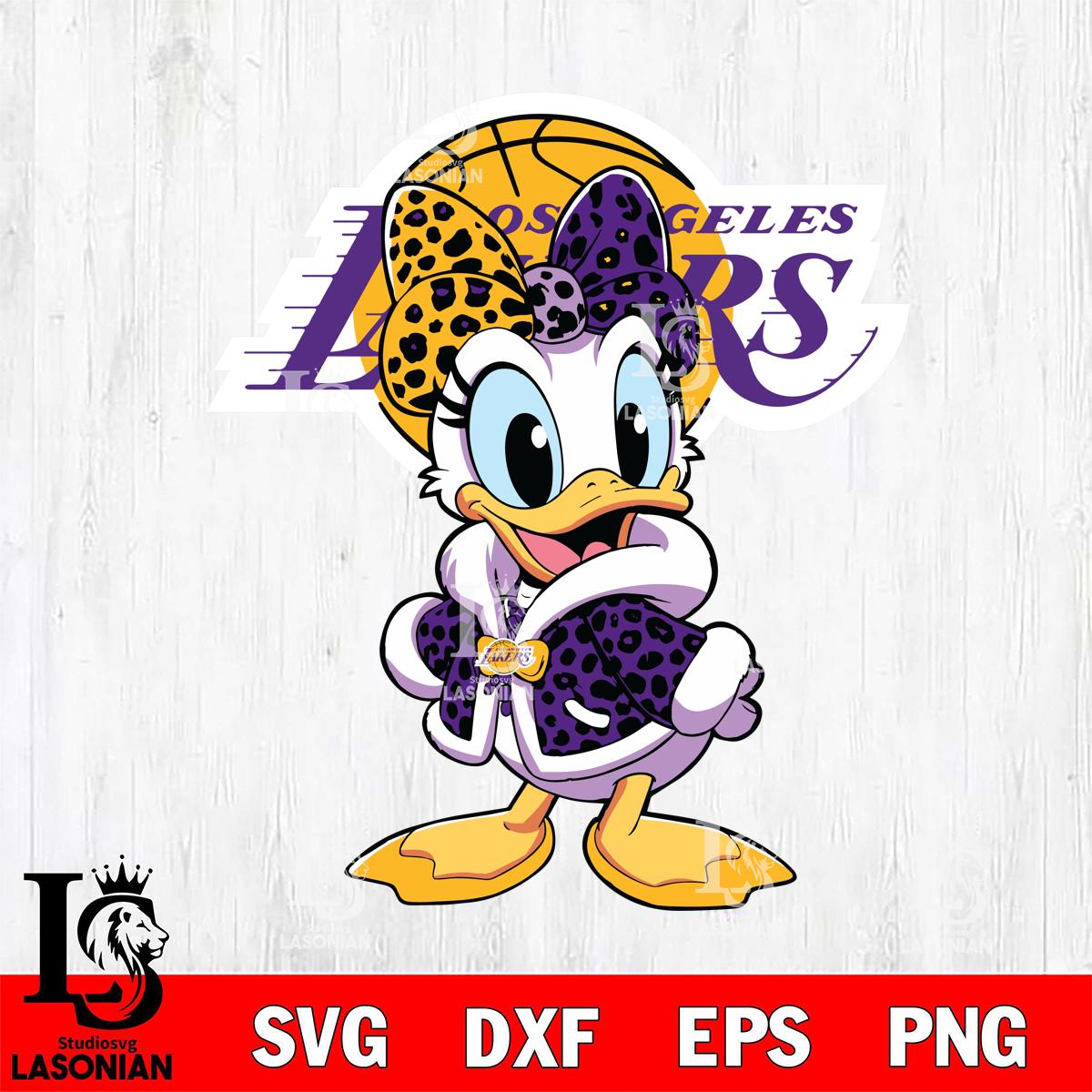 Los Angeles Lakers Fancy Daisy Duck Disney – lasoniansvg