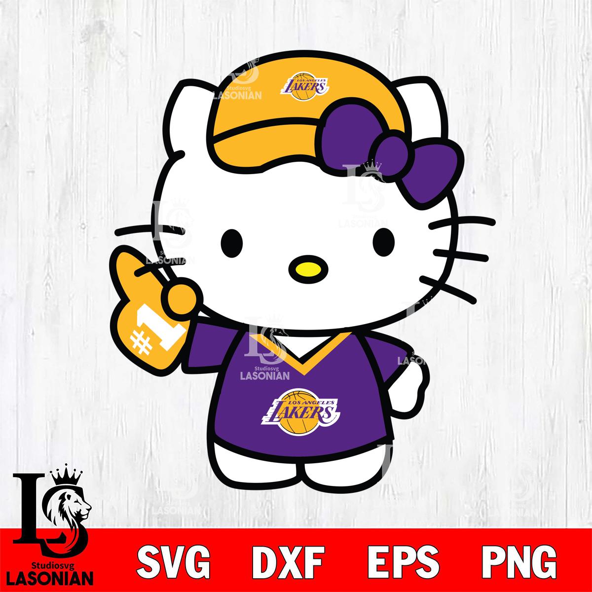 Los Angeles Lakers Hello Kitty basketball 2 – lasoniansvg