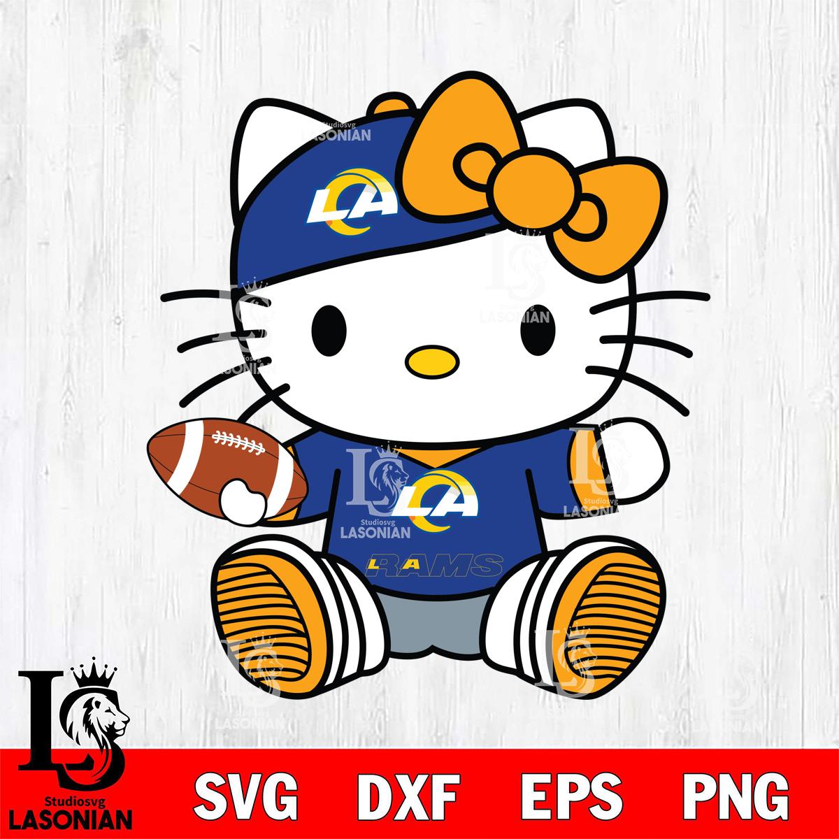 Los Angeles Rams Cute Hello Kitty Football 11 – lasoniansvg