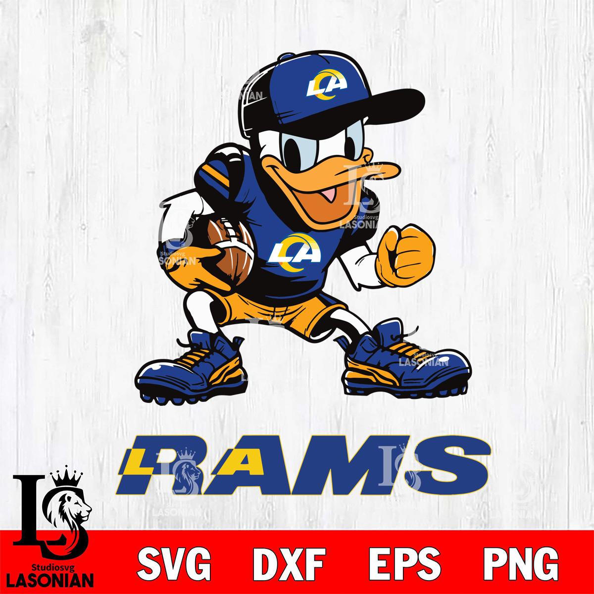 Los Angeles Rams Donal Duck Disney – lasoniansvg