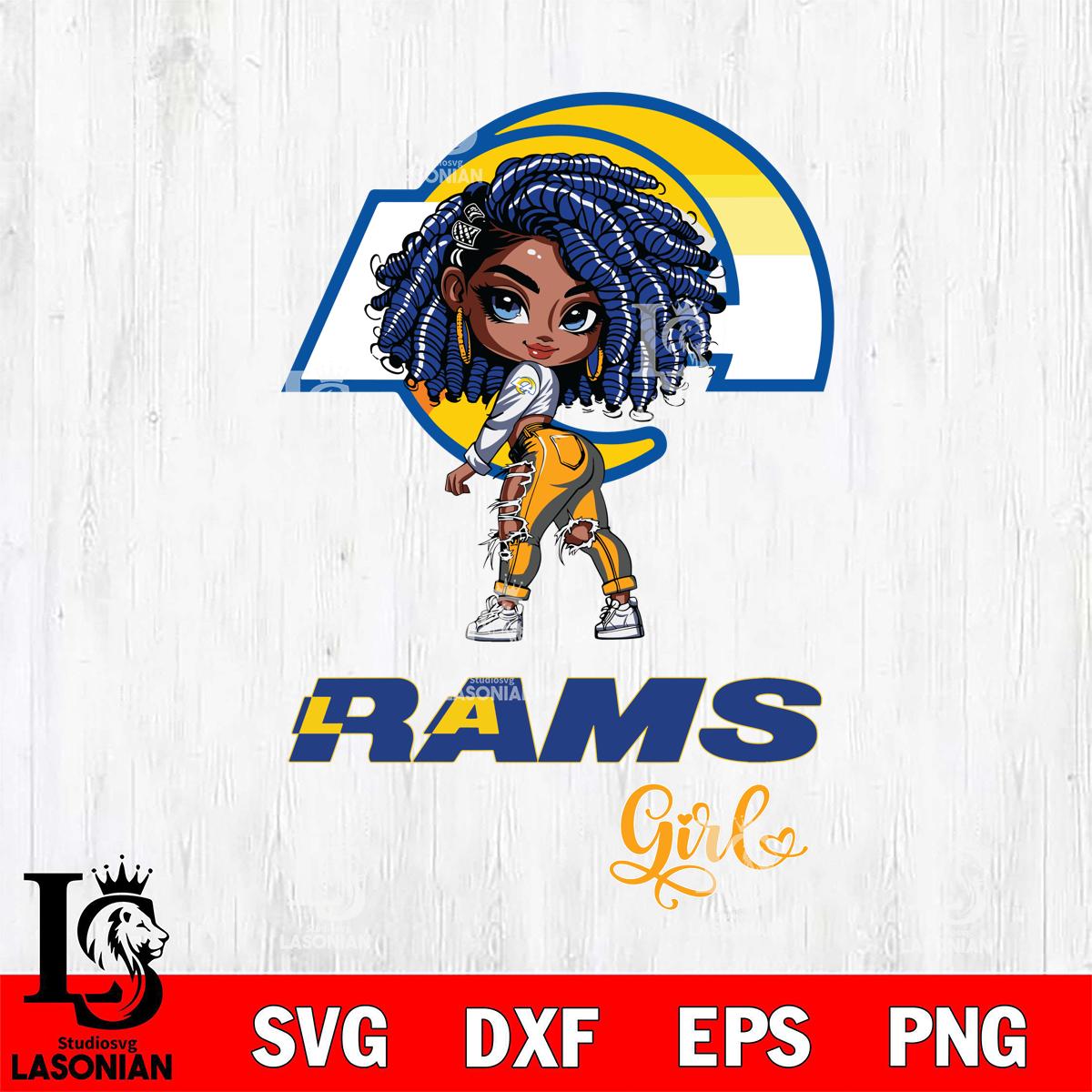Los Angeles Rams Fan Girl – lasoniansvg