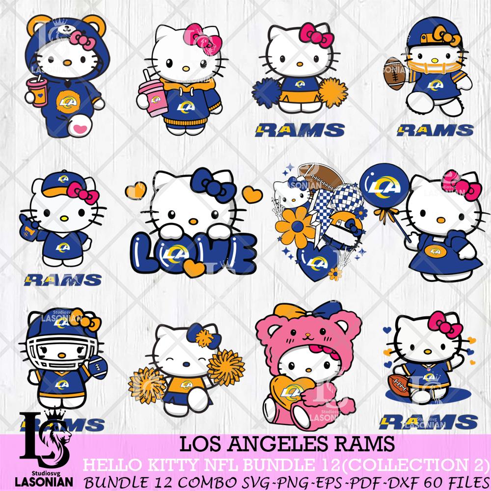 Los Angeles Rams Hello Kitty Bundle 12 SVG – lasoniansvg