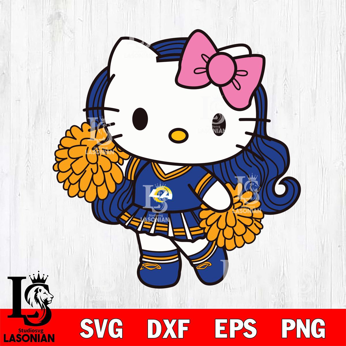 Los Angeles Rams Hello Kitty Cheerleader 7 – lasoniansvg