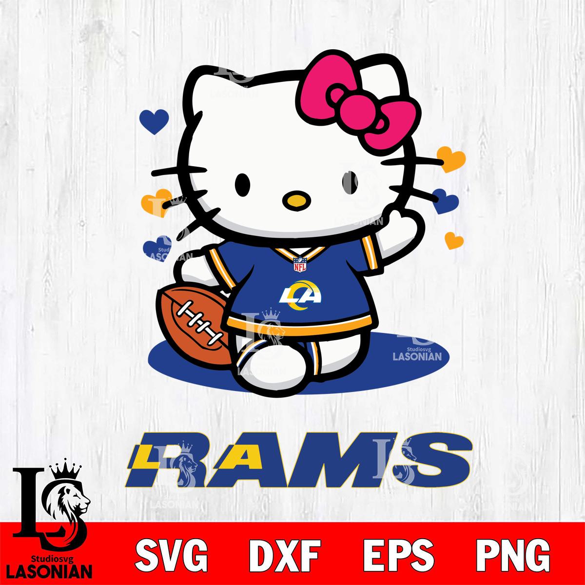Los Angeles Rams Hello Kitty Nfl 3 – lasoniansvg