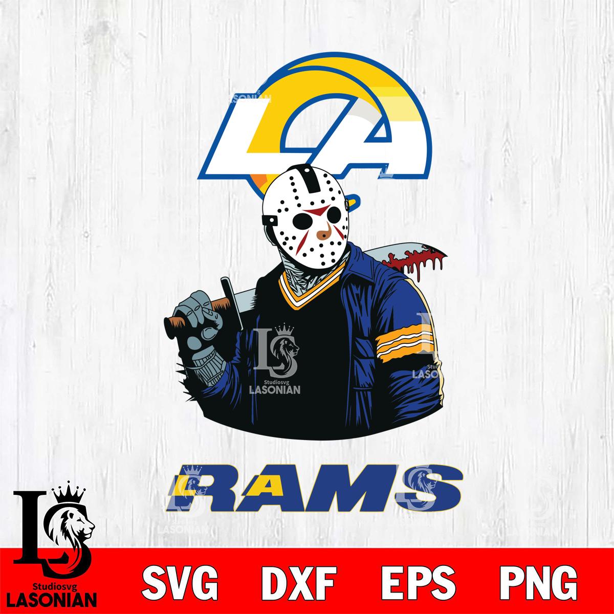 Los Angeles Rams Jason Voorhees 10 – lasoniansvg