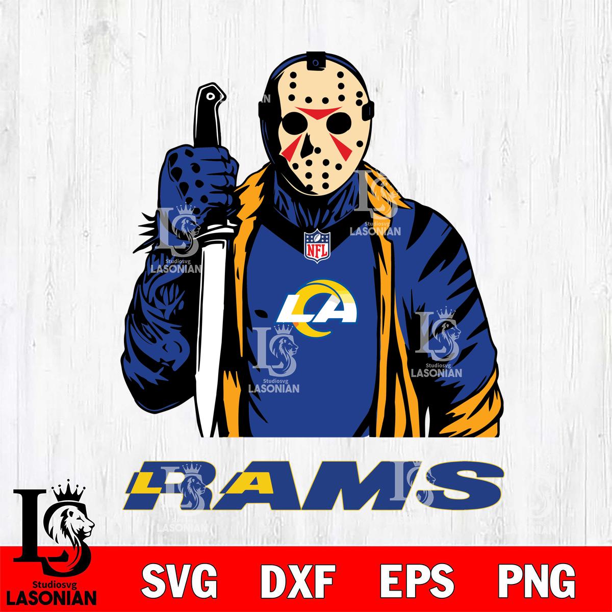 Los Angeles Rams Jason Voorhees Horror 3 – lasoniansvg