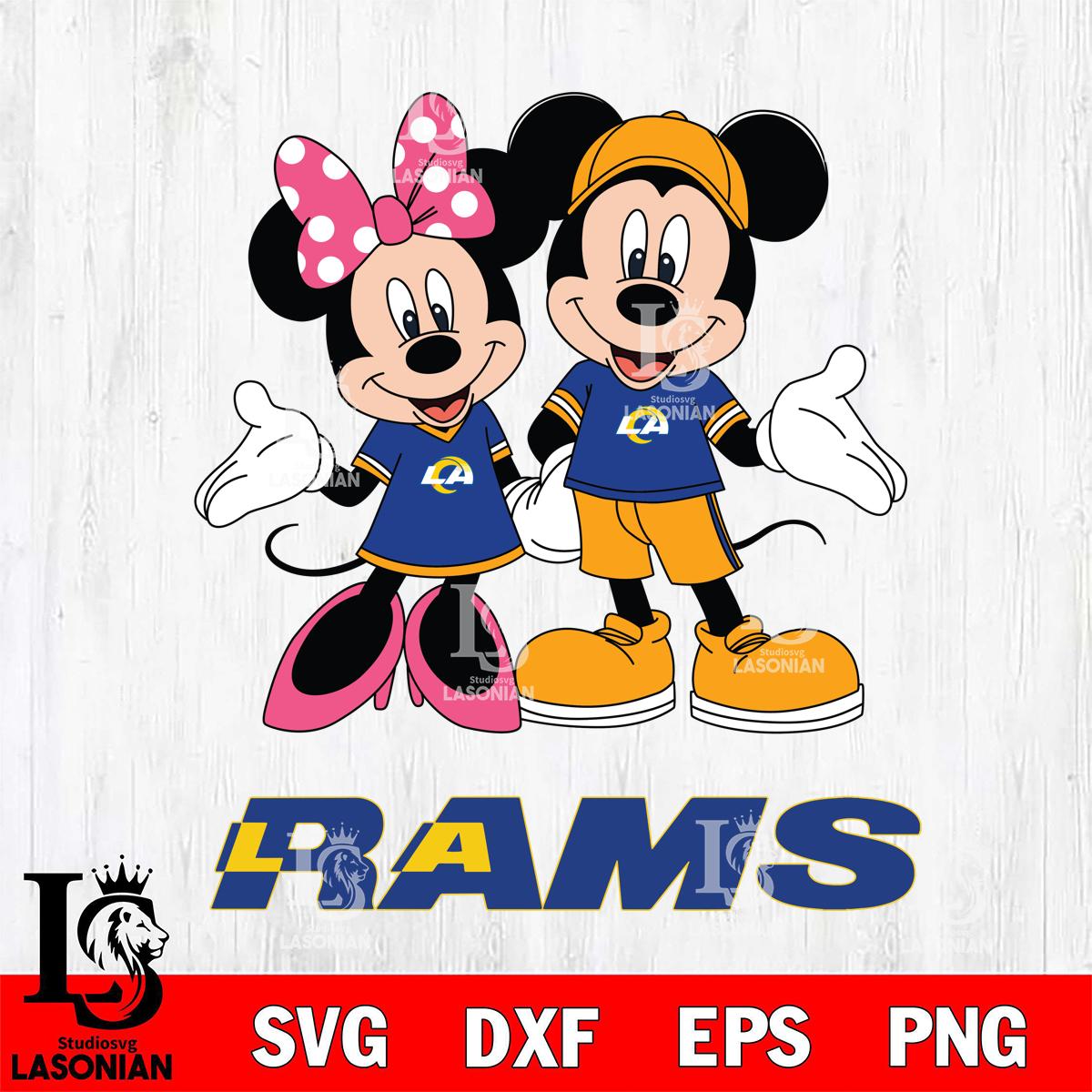 Los Angeles Rams Mickey Minnie Mouse Sport – lasoniansvg