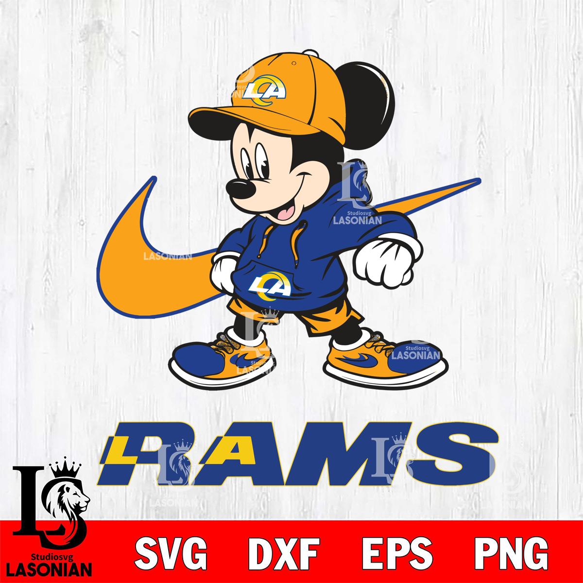 Los Angeles Rams Mickey Mouse NIKE – lasoniansvg