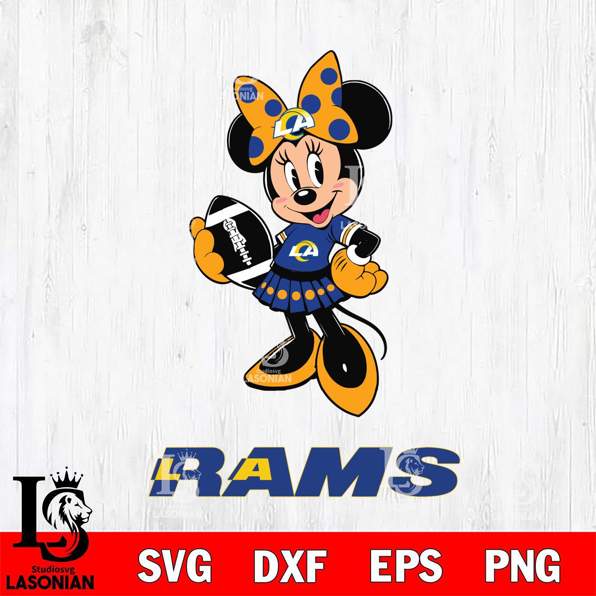 Los Angeles Rams Minnie Mouse – lasoniansvg