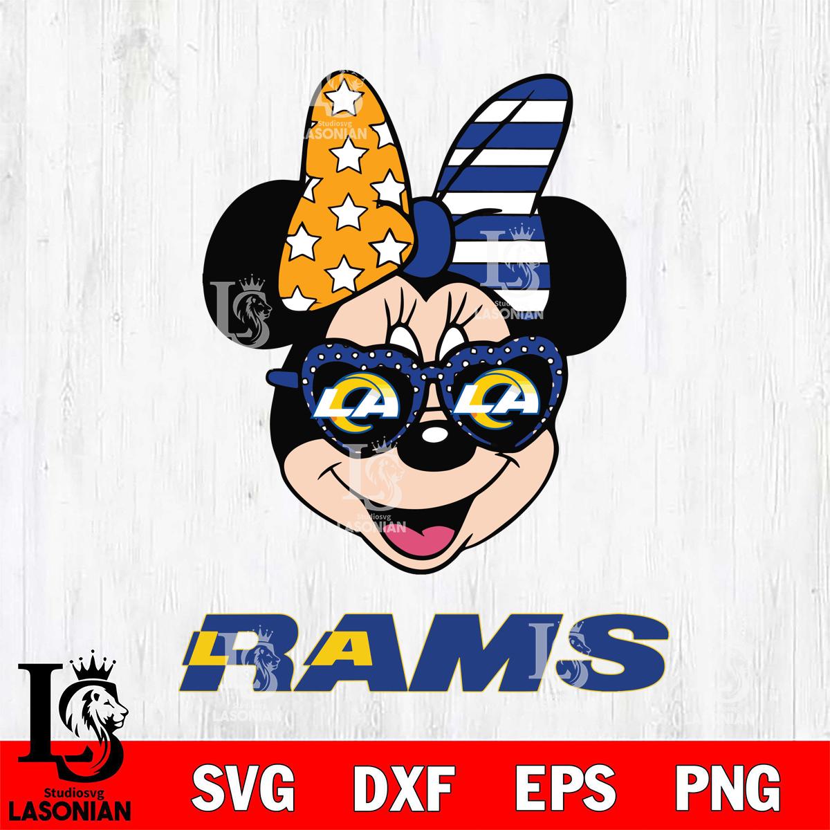 Los Angeles Rams Minnie Mouse Love 2 – lasoniansvg