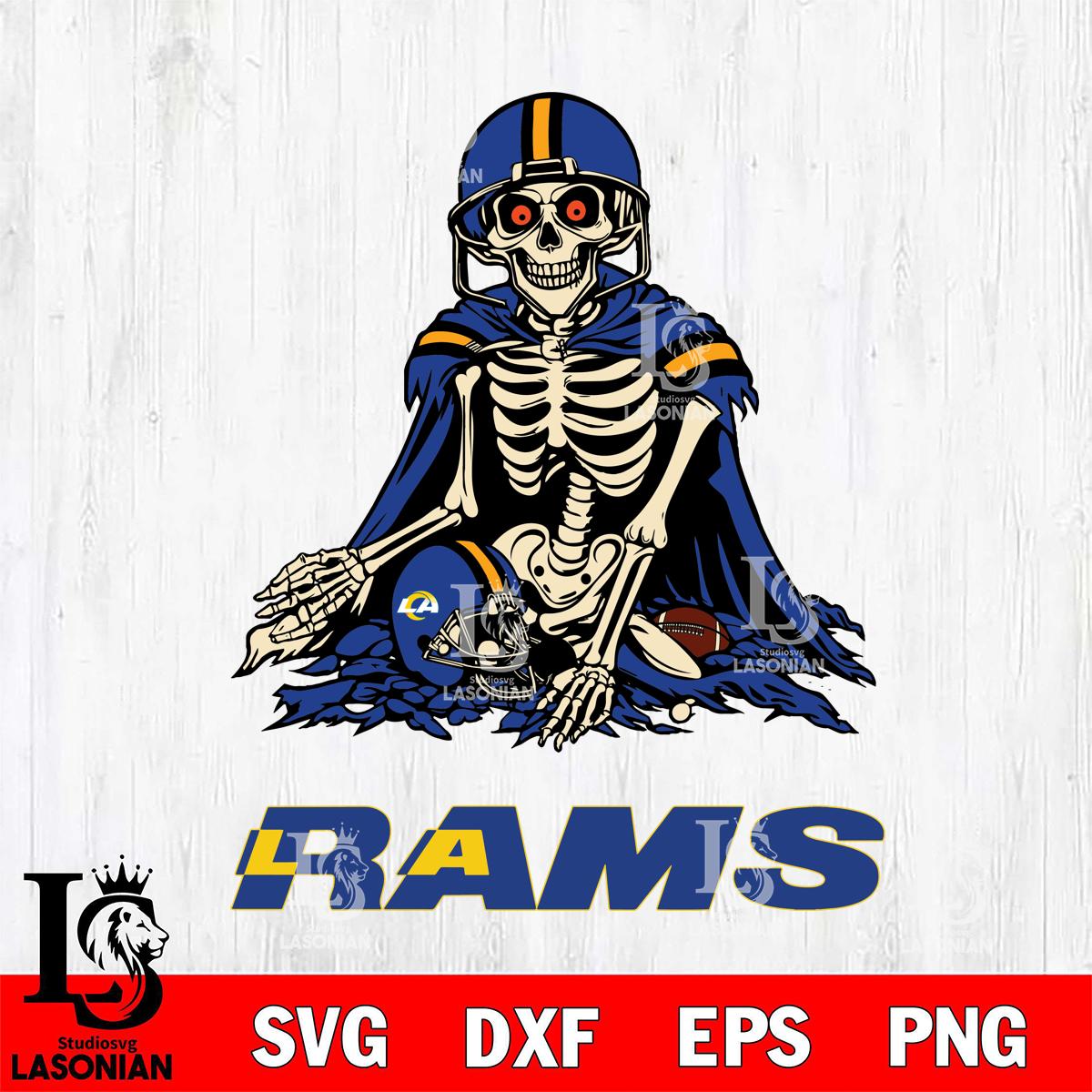 Los Angeles Rams Skeleton Football 3 – lasoniansvg