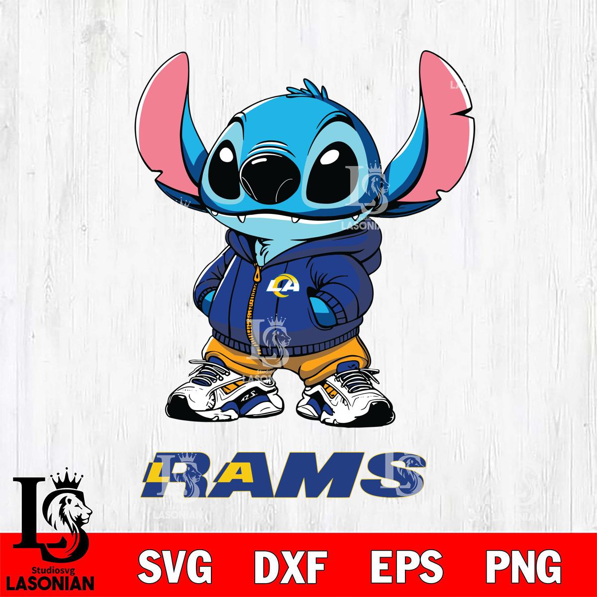 Los Angeles Rams Stitch Disney NFL – lasoniansvg