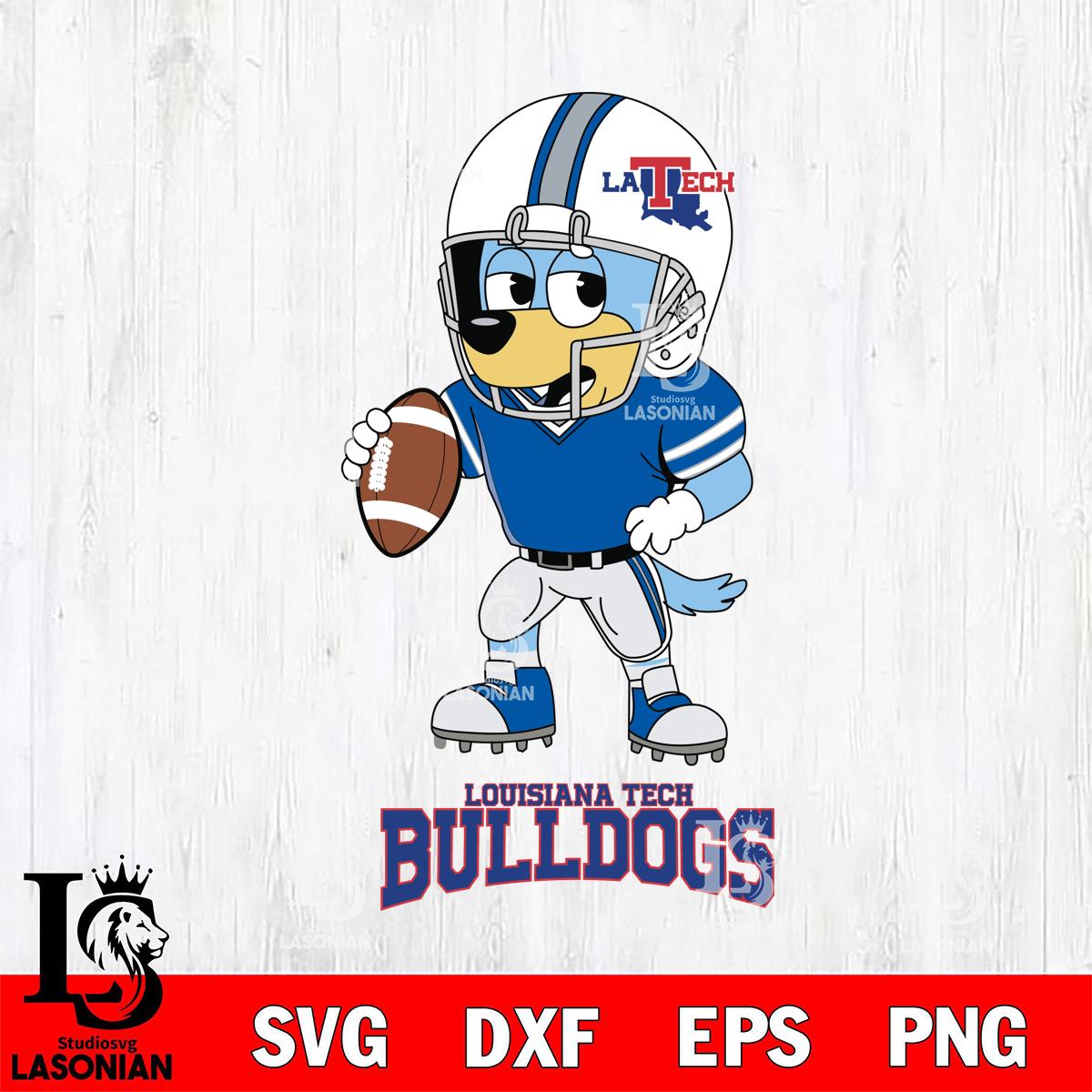 Louisiana Tech Bulldogs Bluey rugby – lasoniansvg