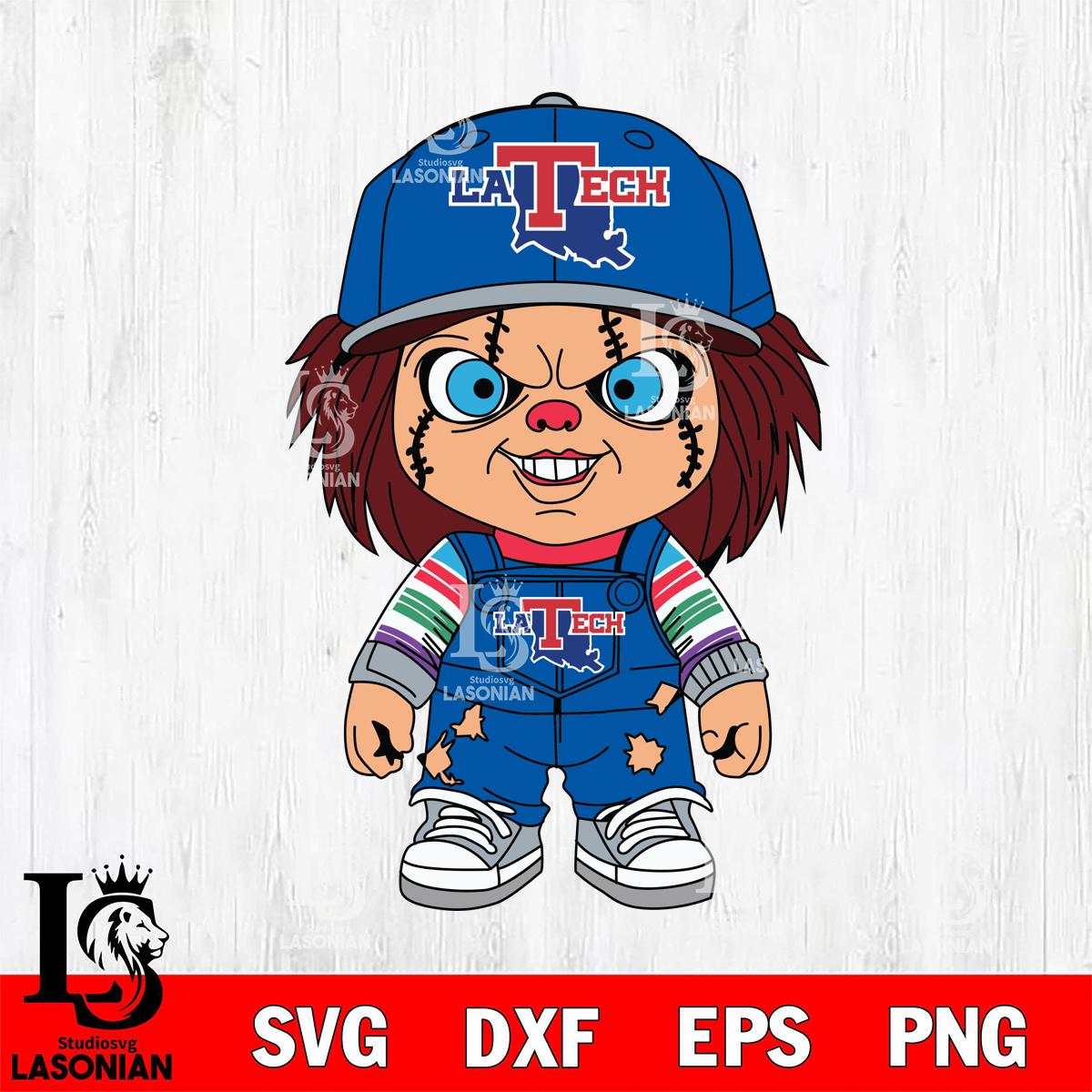 Louisiana Tech Bulldogs Chucky Football Horror Halloween – lasoniansvg