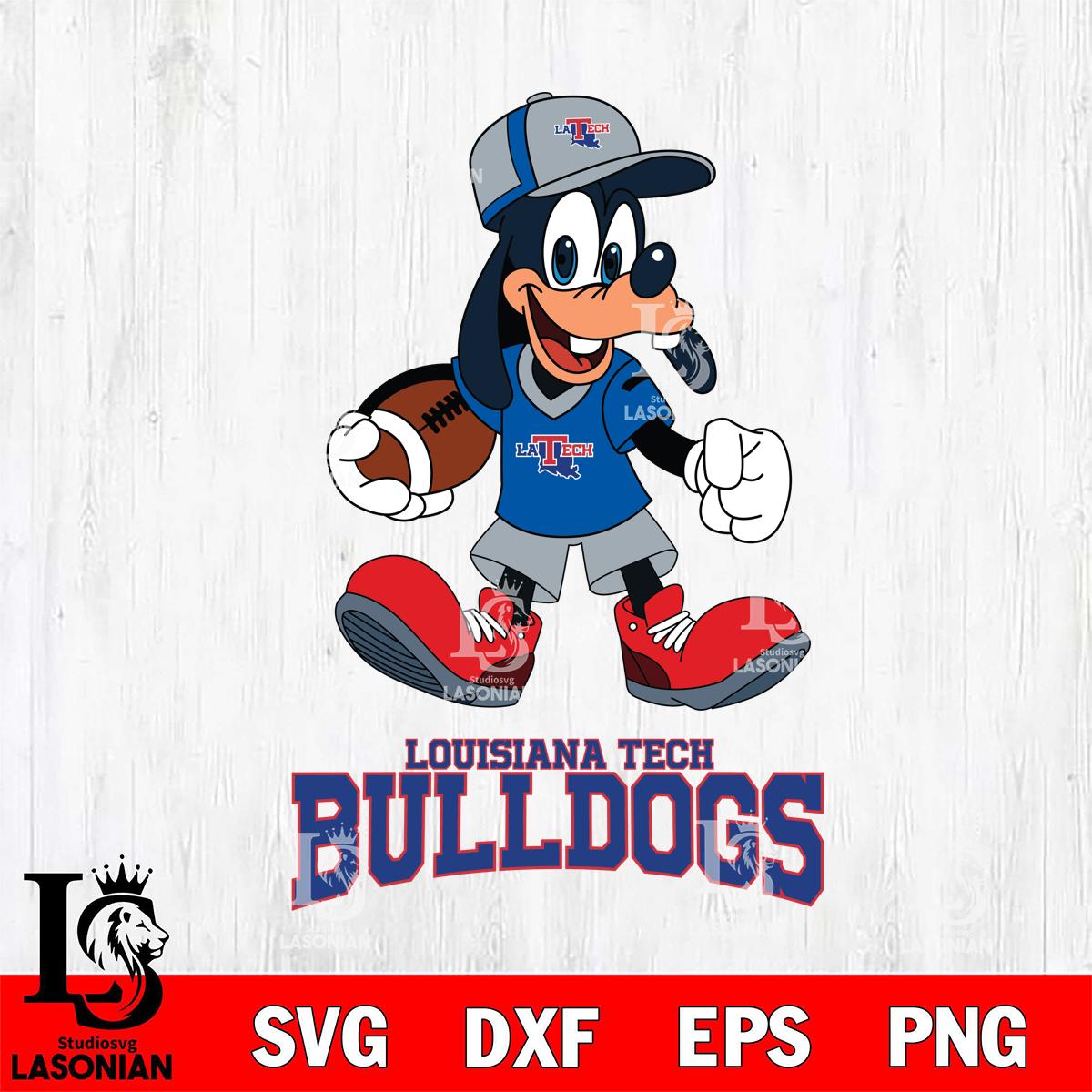 Louisiana Tech Bulldogs Goofy Football Player – lasoniansvg