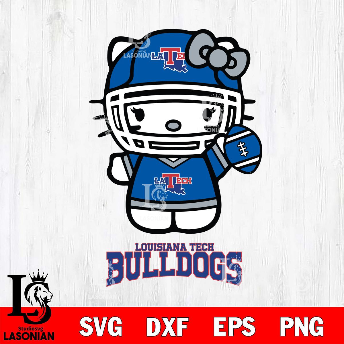 Louisiana Tech Bulldogs Hello Kitty NCAA 1 – lasoniansvg
