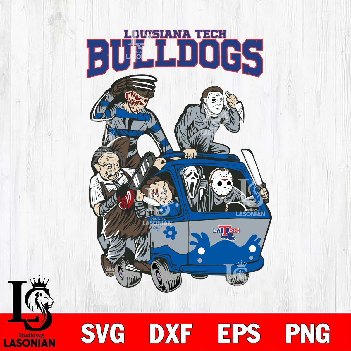 Louisiana Tech Bulldogs Jason Voorhees Horror 10 – lasoniansvg
