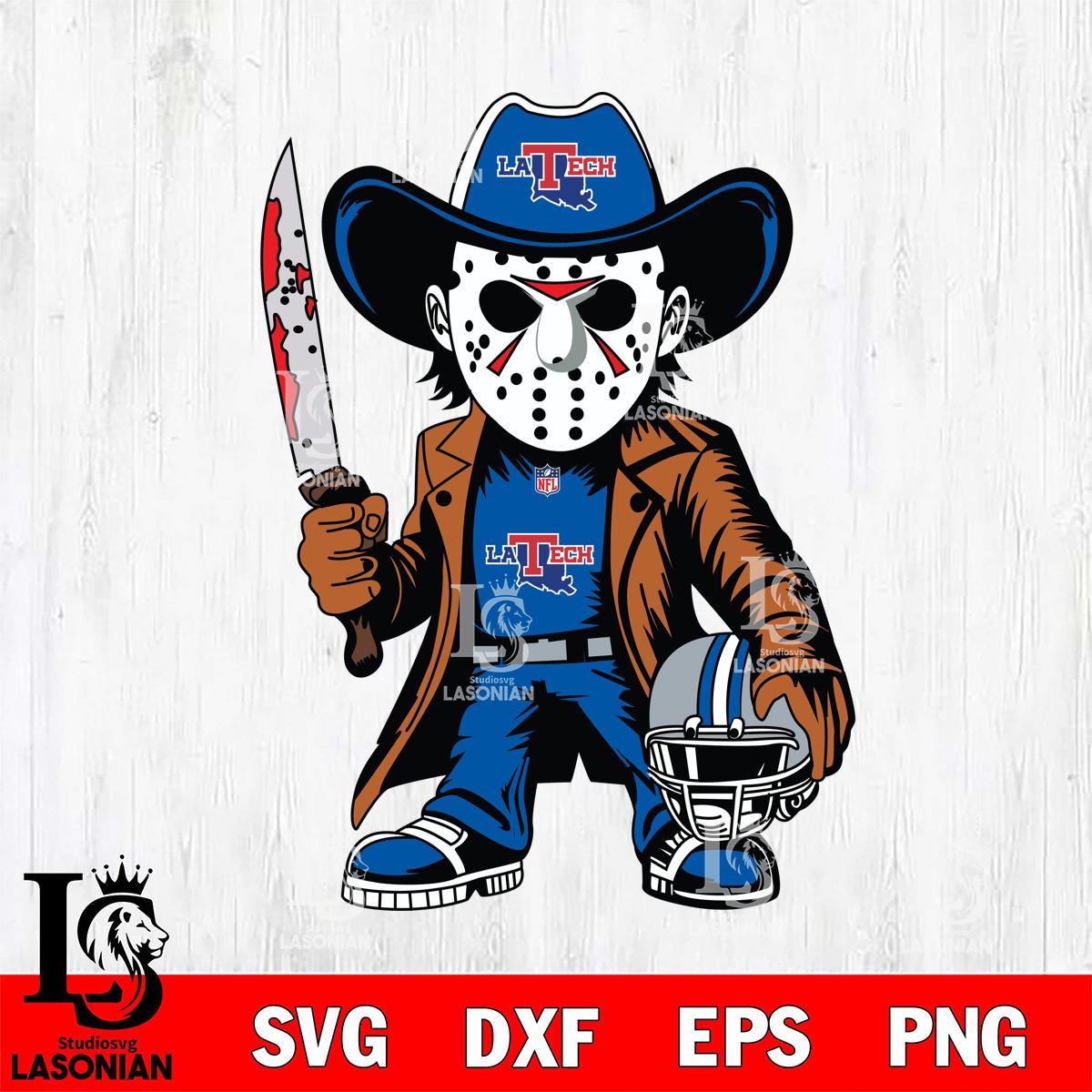 Louisiana Tech Bulldogs Jason Voorhees Horror – lasoniansvg