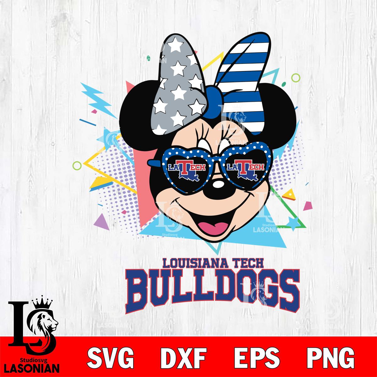 Louisiana Tech Bulldogs Minnie Mouse Love Sport – lasoniansvg