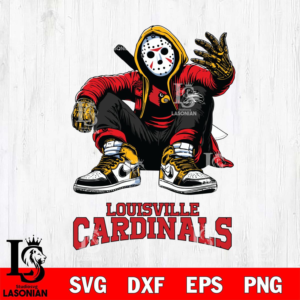 Louisville Cardinals Jason Voorhees Halloween SVG – lasoniansvg