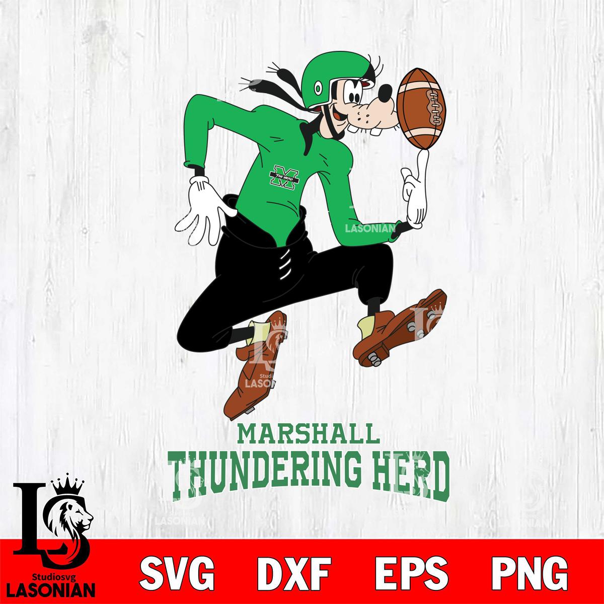 Marshall Thundering Herd Goofy Circus Football – lasoniansvg