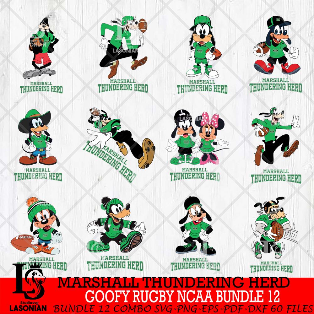 Marshall Thundering Herd Goofy Rugby Disney NCAA Bundle 12 – lasoniansvg