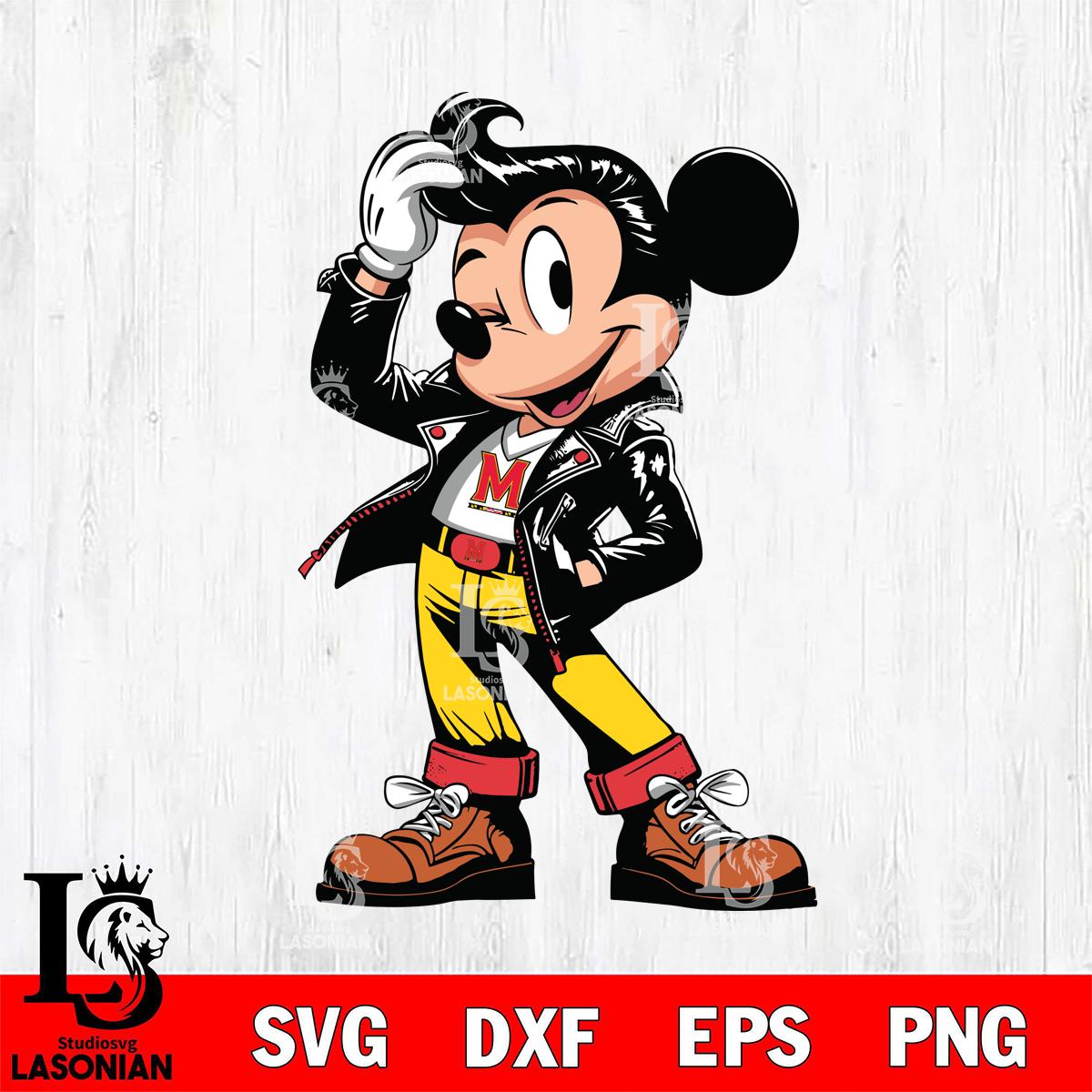 Maryland Terrapins Handsome Mickey Mouse – lasoniansvg