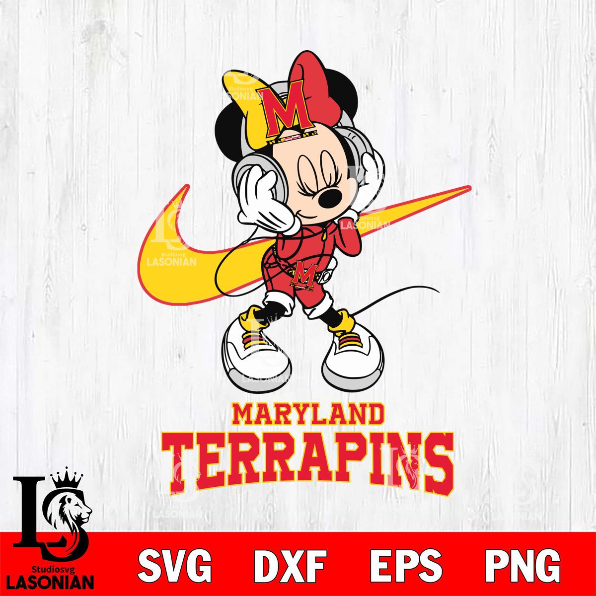 Maryland Terrapins Minnie Mouse Dancing NIKE – lasoniansvg