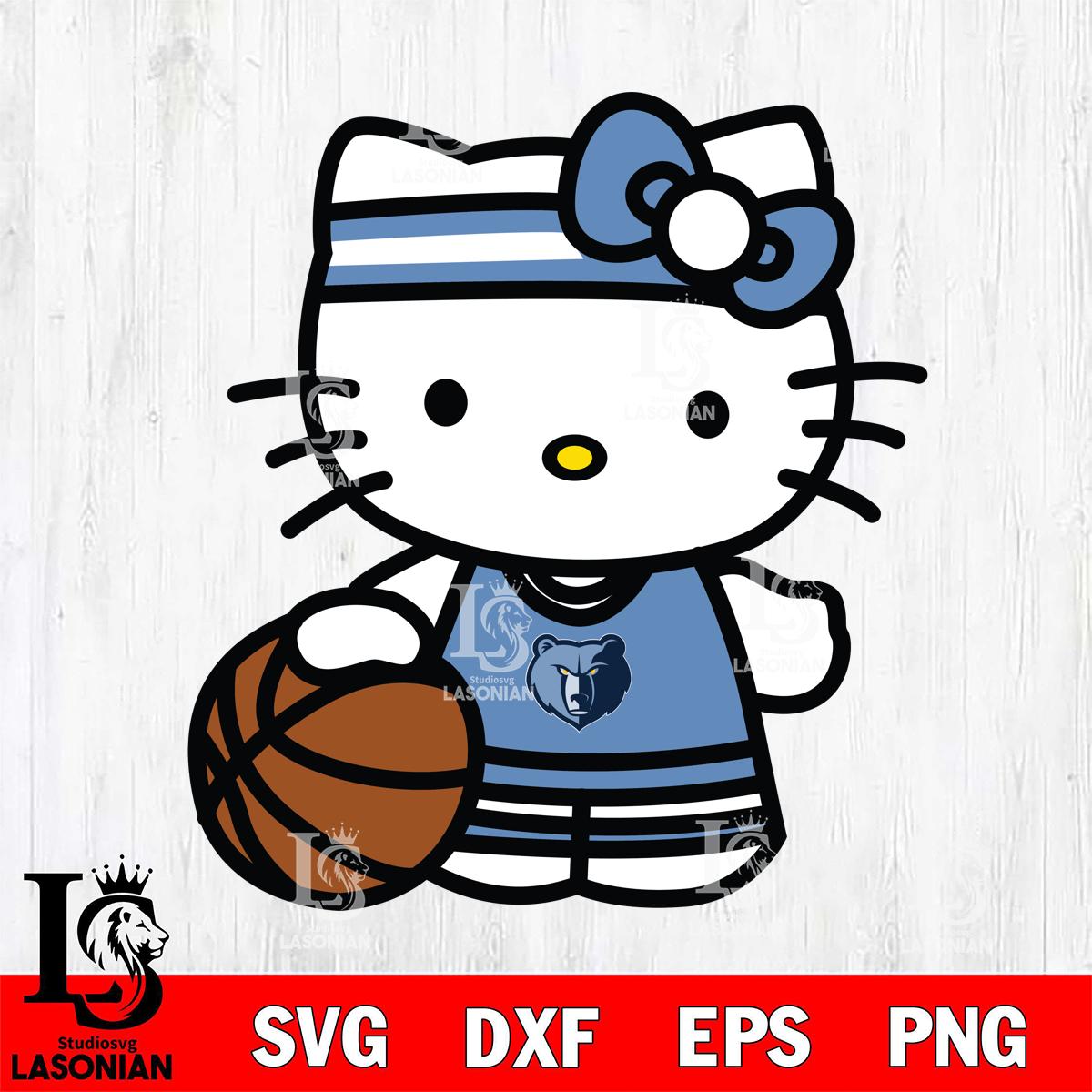 Memphis Grizzlies Hello Kitty basketball 3 – lasoniansvg