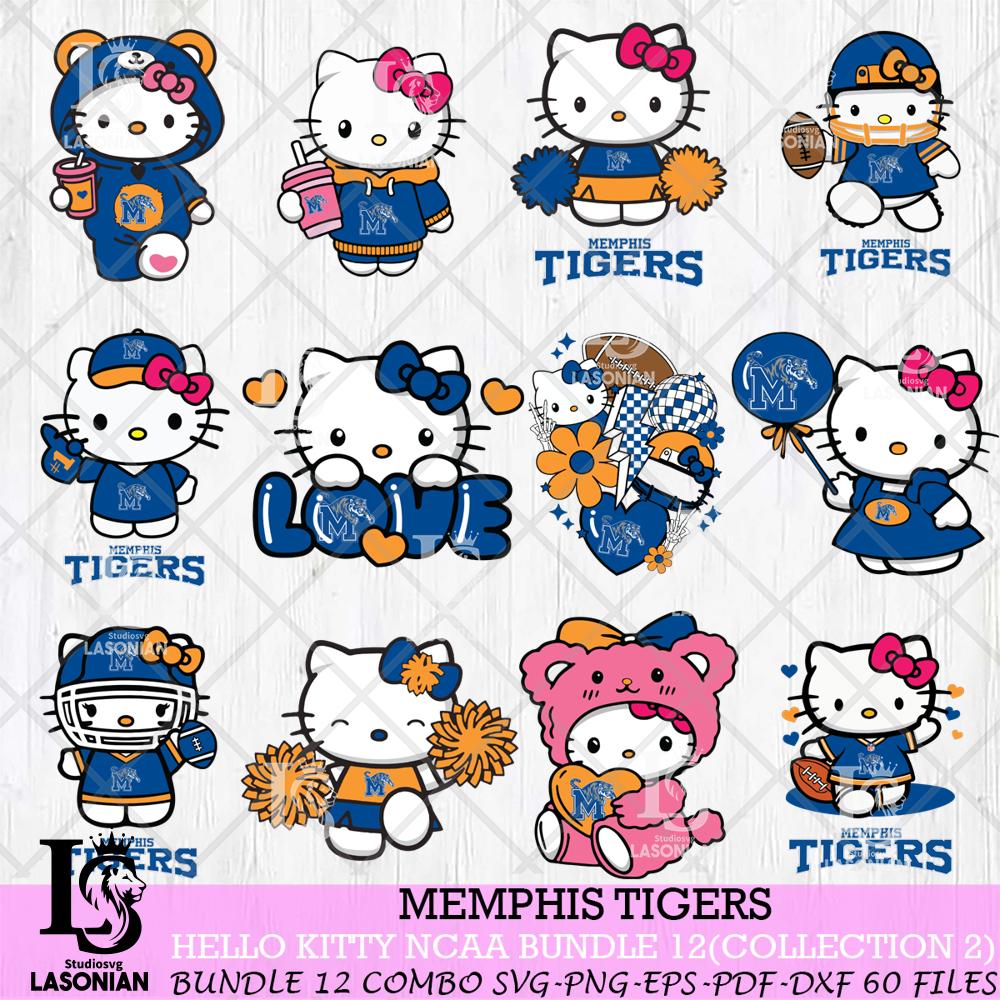 Memphis Tigers Hello Kitty Bundle 12 SVG – lasoniansvg