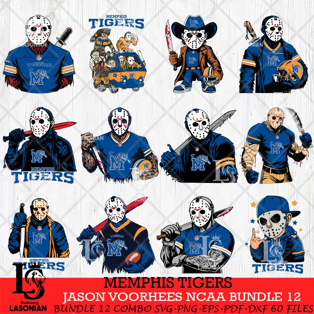 Memphis Tigers Jason Voorhees Horror Bundle 12 SVG – lasoniansvg