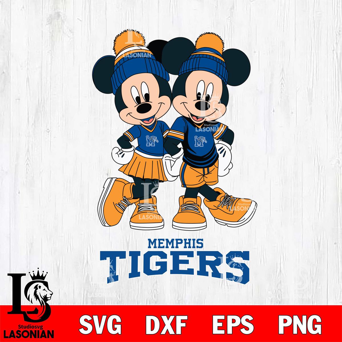 Memphis Tigers Mickey And Minnie Mouse Football – lasoniansvg