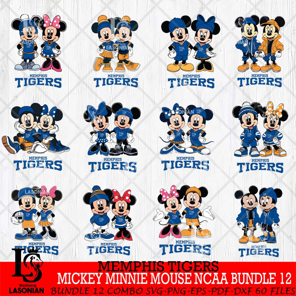 Memphis Tigers Mickey Minnie Mouse NCAA Bundle 12 – lasoniansvg